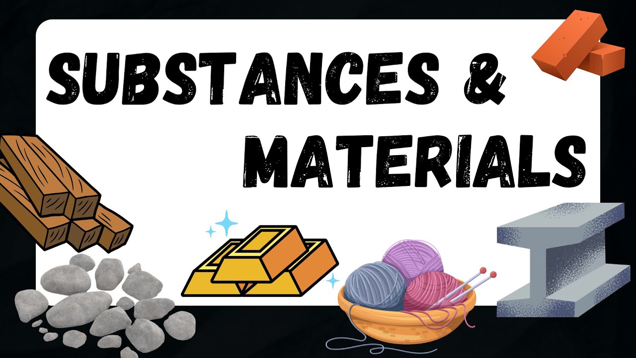 Substances & Materials in English | Learning Vocabulary With Pictures ...