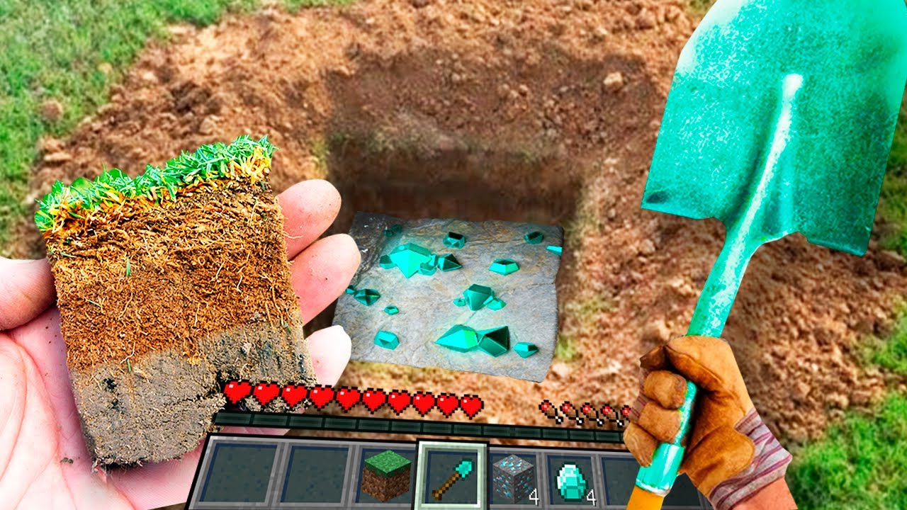 Minecraft in Real Life POV HOW to FIND DIAMONDS - Realistic Minecraft ...