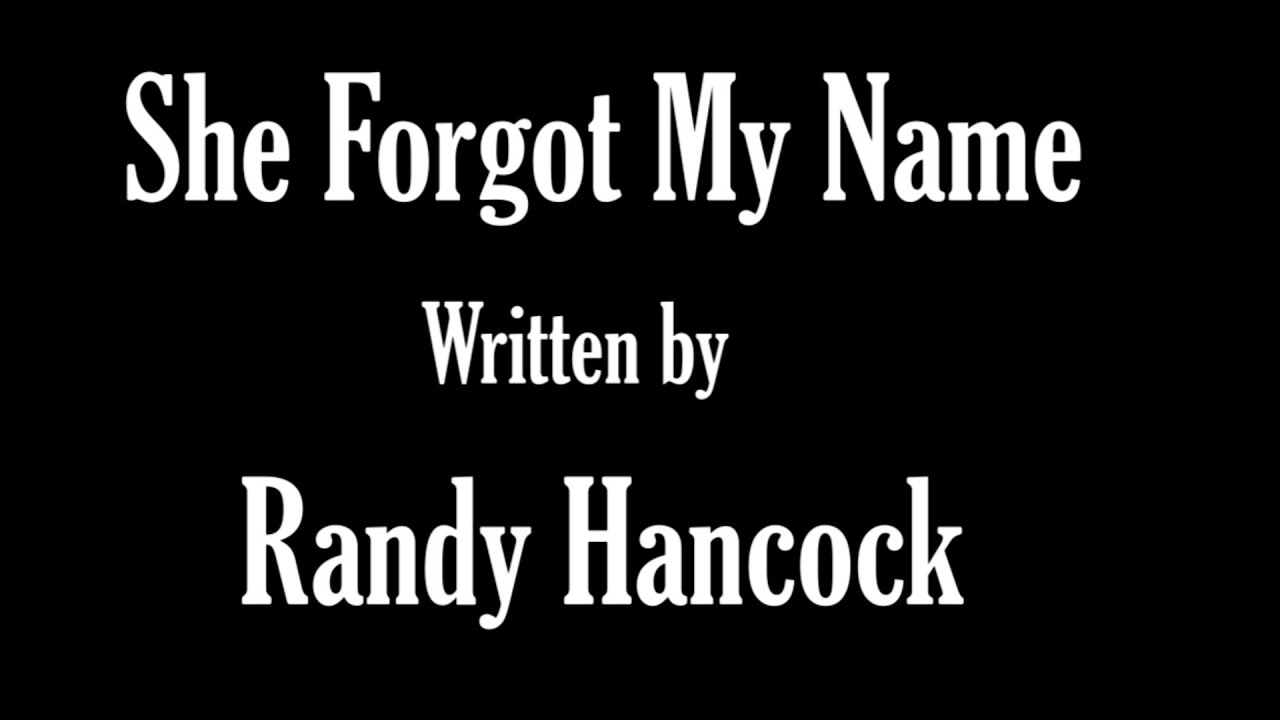 She Forgot My Name | Lyric Video - YouTube