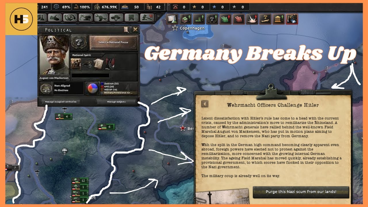 HOI4 - How to Win the German Civil War *Quick*! - YouTube