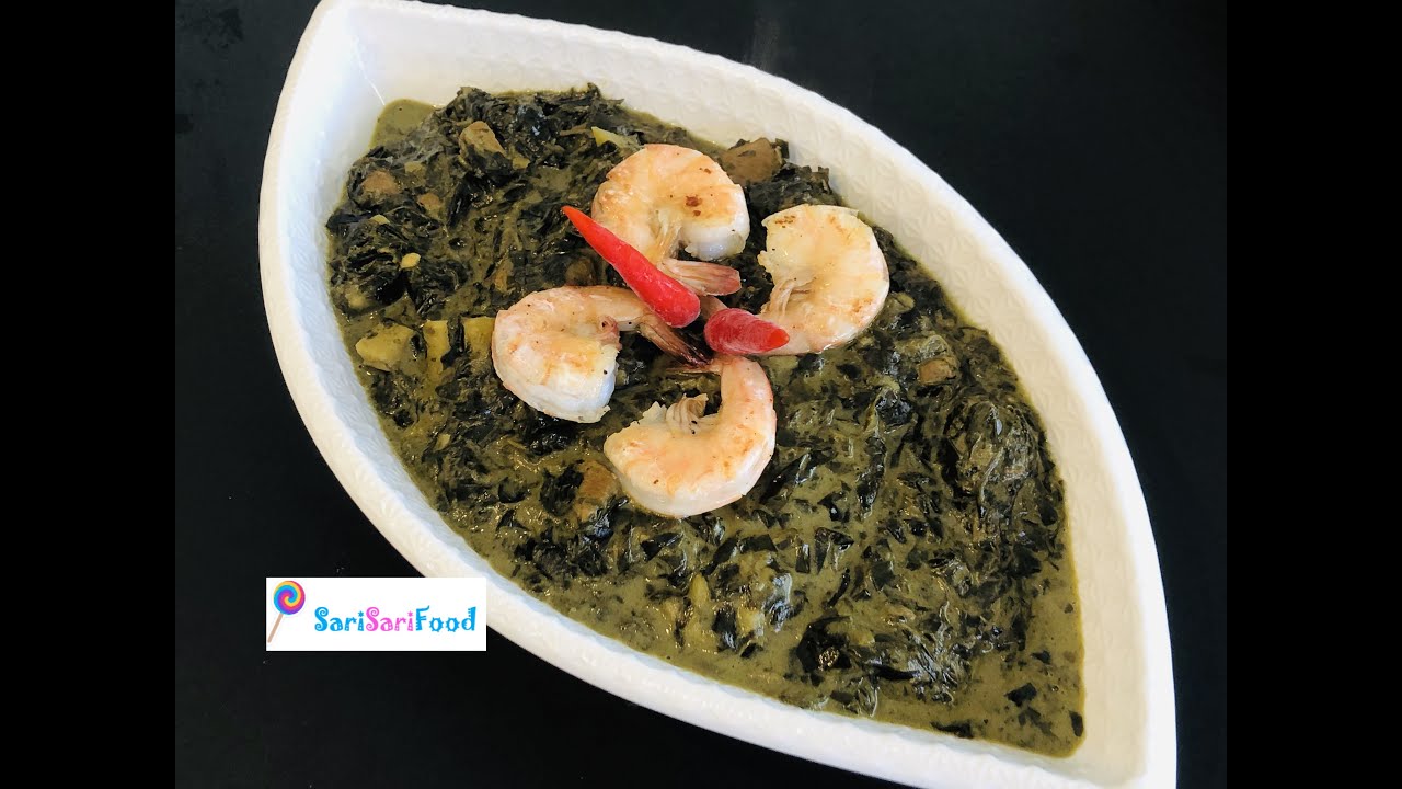 How to Cook Ginataang Laing (Taro leaves with coconut milk) - YouTube