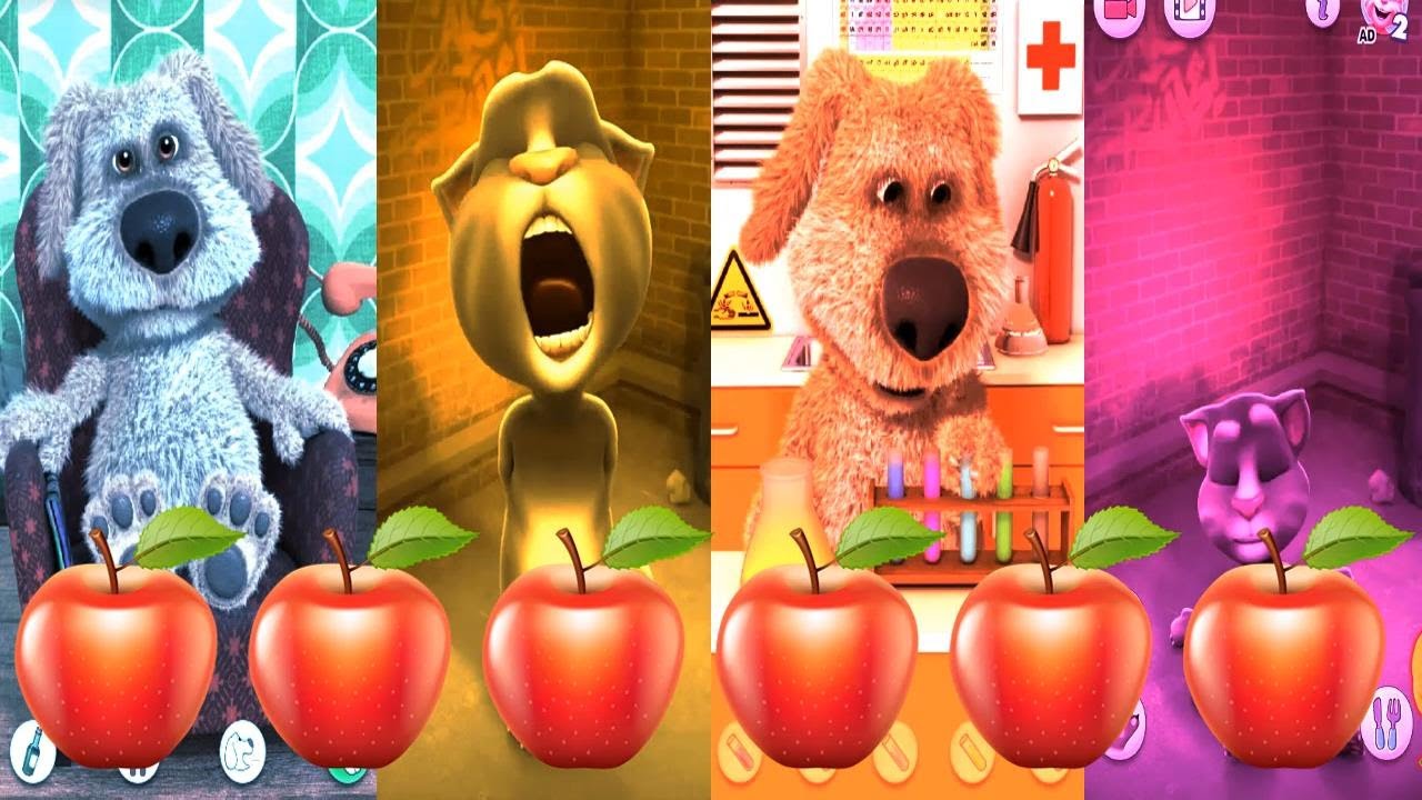 Learn Colors in My Talking Tom Funny Colors And Talking Ben the Dog ...