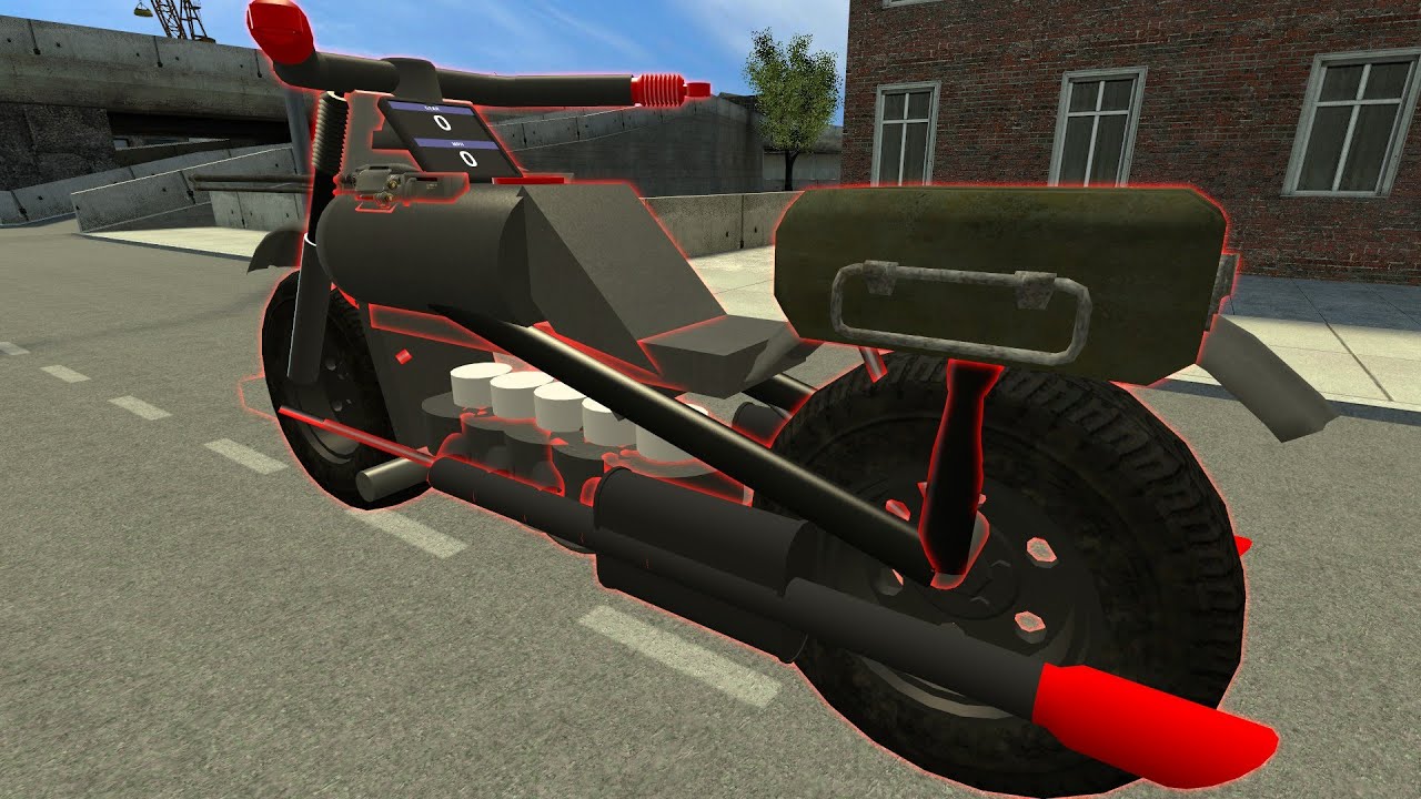 Gmod - Inline 5 Motorcycle - YouTube