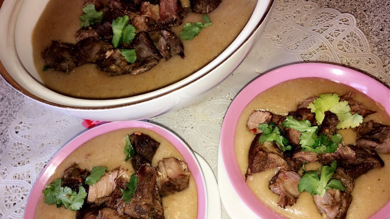 Oats Soup with Meat Healthy recipe Soamlia Shorba/Soamli Meat Oats ...