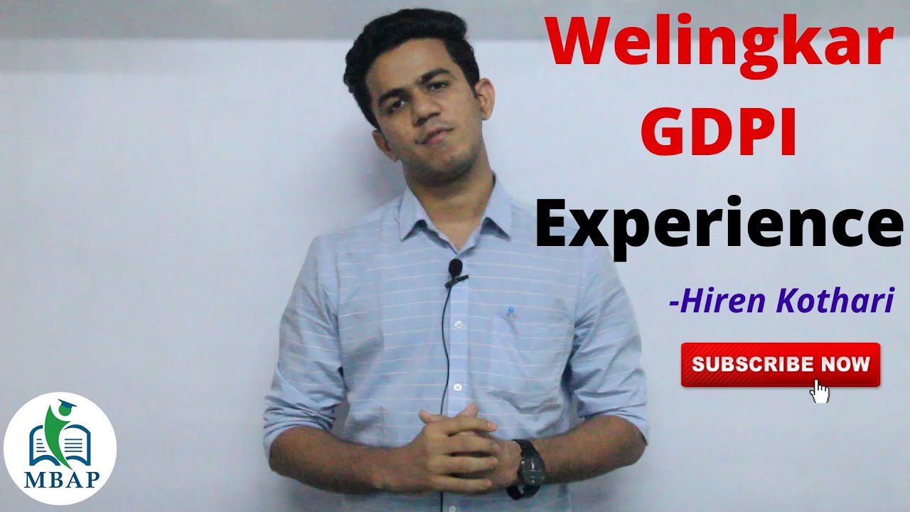 Welingkar GDPI Experience by Hiren Kothari - YouTube