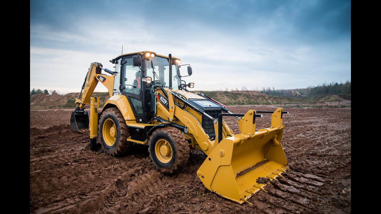 Cat Backhoe - YouTube