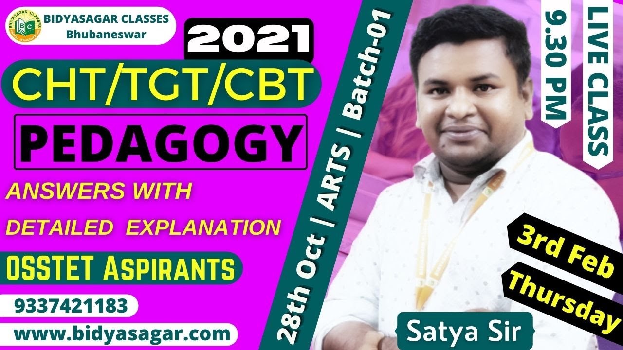 Previous Year TGT/CHT High School Teacher 2021 (28th Oct Arts Shift-1 ...