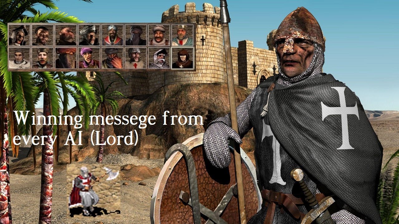 Stronghold Crusader HD | Winning messege from every Ai (Lord) - YouTube