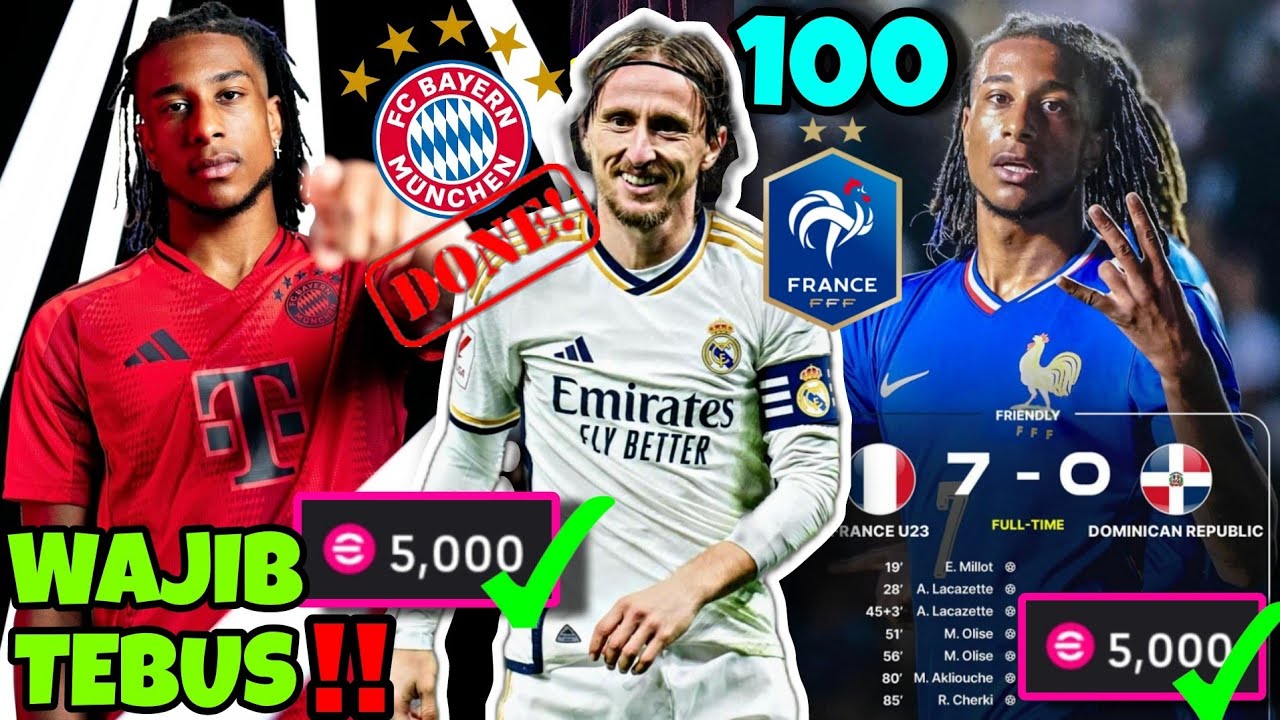 WAJIB TEBUS🆕‼️PERCUMA🆓 MODRIC 1️⃣0️⃣0️⃣ MAX💥, OLISE OFFICIAL💯 BAYERN ...