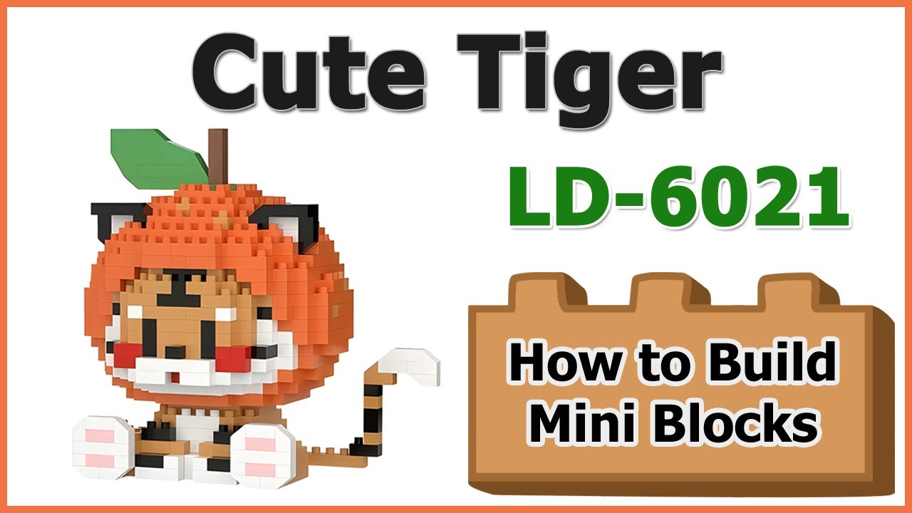How to Build Mini Blocks Orange Tiger LD-6021 Review Instructions ...