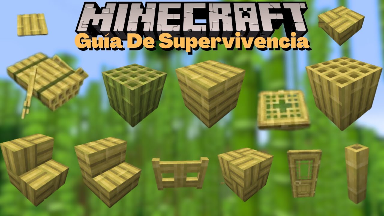 Todo Sobre La Madera De Bambú ️Minecraft Guía De Supervivencia [1.20 Ep ...