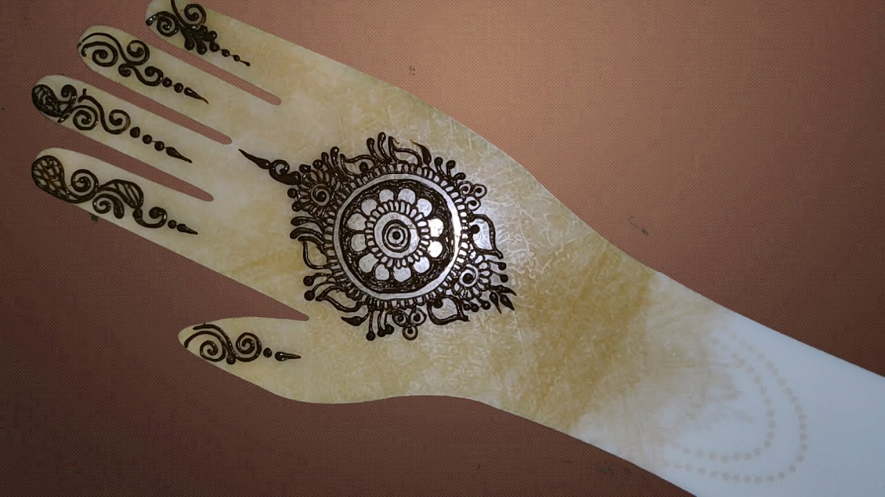 Mandala Front Hand Henna Design - YouTube