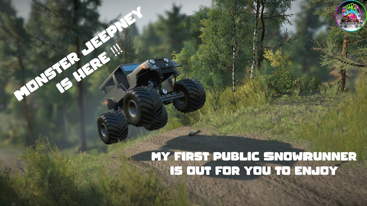 SnowRunner Monster Jeepney public mod - YouTube