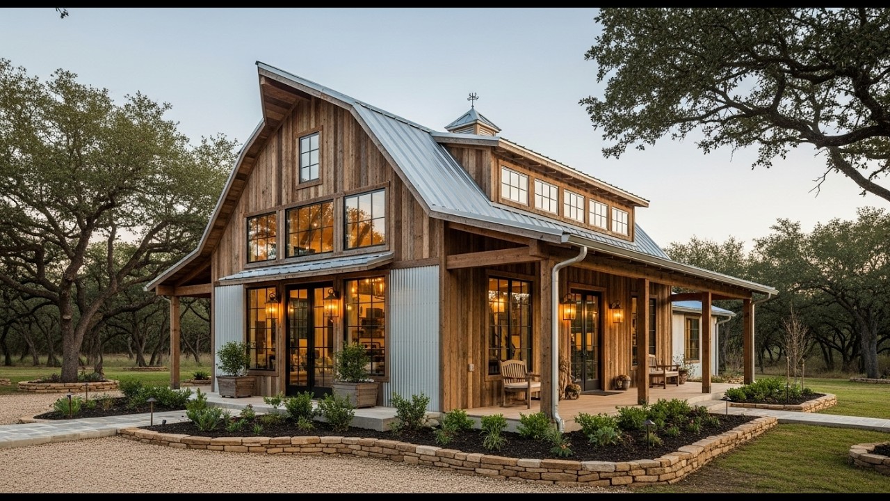 SMALL BARNDOMINIUM WITH MODERN RUSTIC CHARM | FULL EXTERIOR & INTERIOR ...