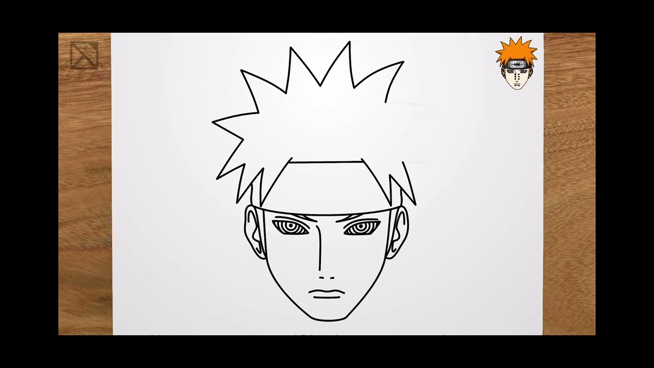 How to draw PAIN (Naruto) step by step, EASY - YouTube