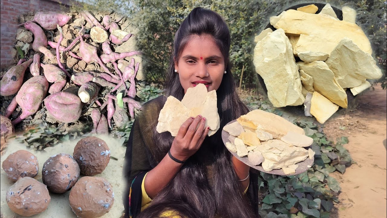 Mati mein Kitna mota mota sweet potato | crunch Kiya gachi | my ...