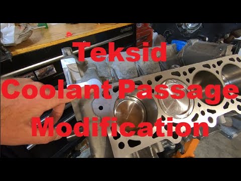 Drilling to Add a Coolant Passage in the Block - 3V Mustang GT Teksid ...