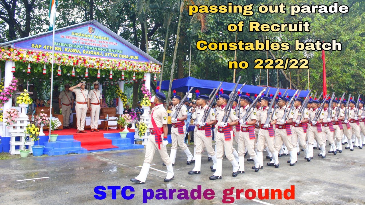 Dikshant parade of Recruit Constable batch 222/22 on 7th November at ...