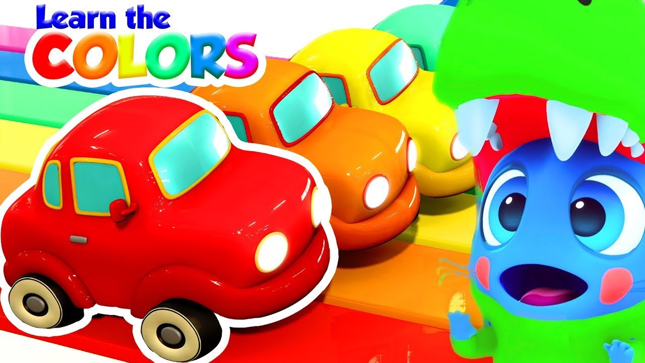 Learn the colors with Mini Moonies and the magic cars! 🚙🌈 - YouTube