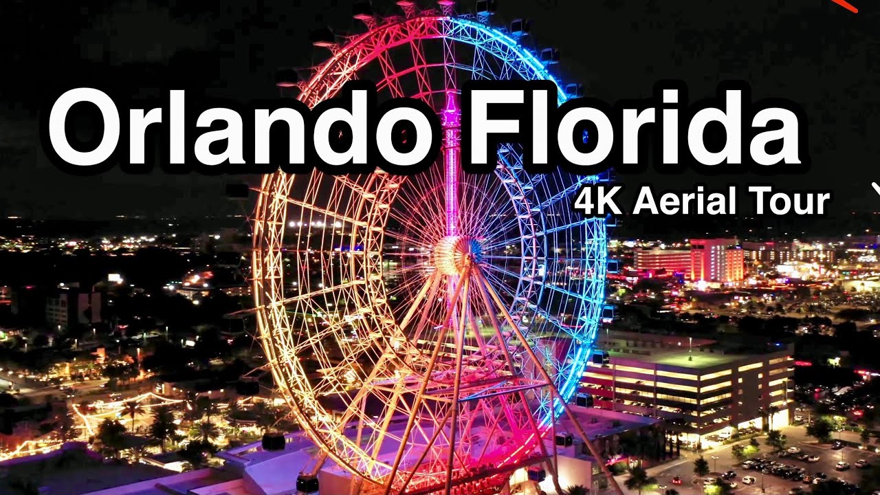 Orlando Florida Day/Night Screensaver 4K Drone Video - YouTube