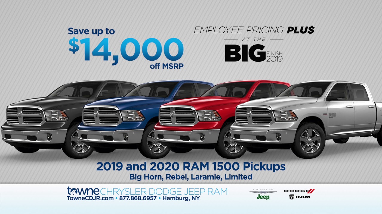 Save BIG on a Ram Truck during the Towne Big Finish Sales Event - YouTube
