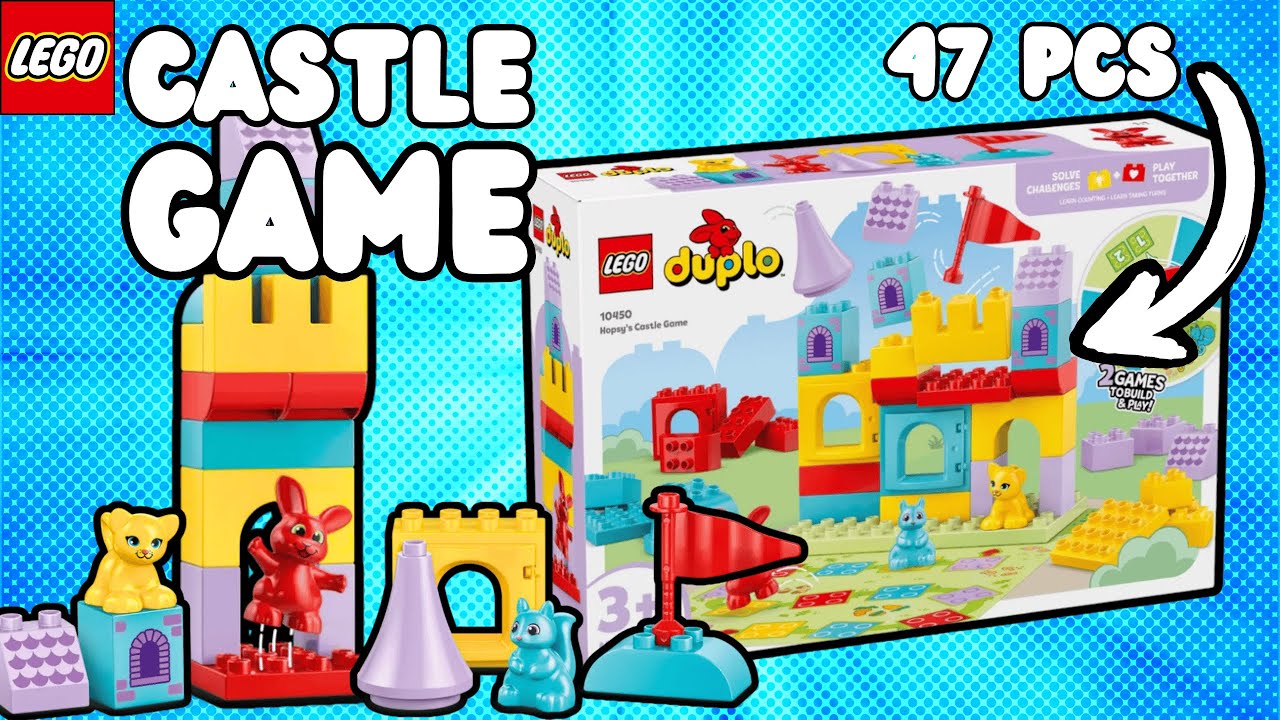 LEGO DUPLO Ep 61: Hopsy's Castle Game 10450 (unboxing & building) - YouTube