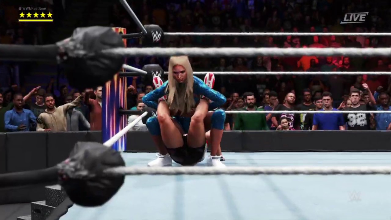 WWE 2K20 Gameplay - Kelly Kelly vs. Ronda Rousey - YouTube