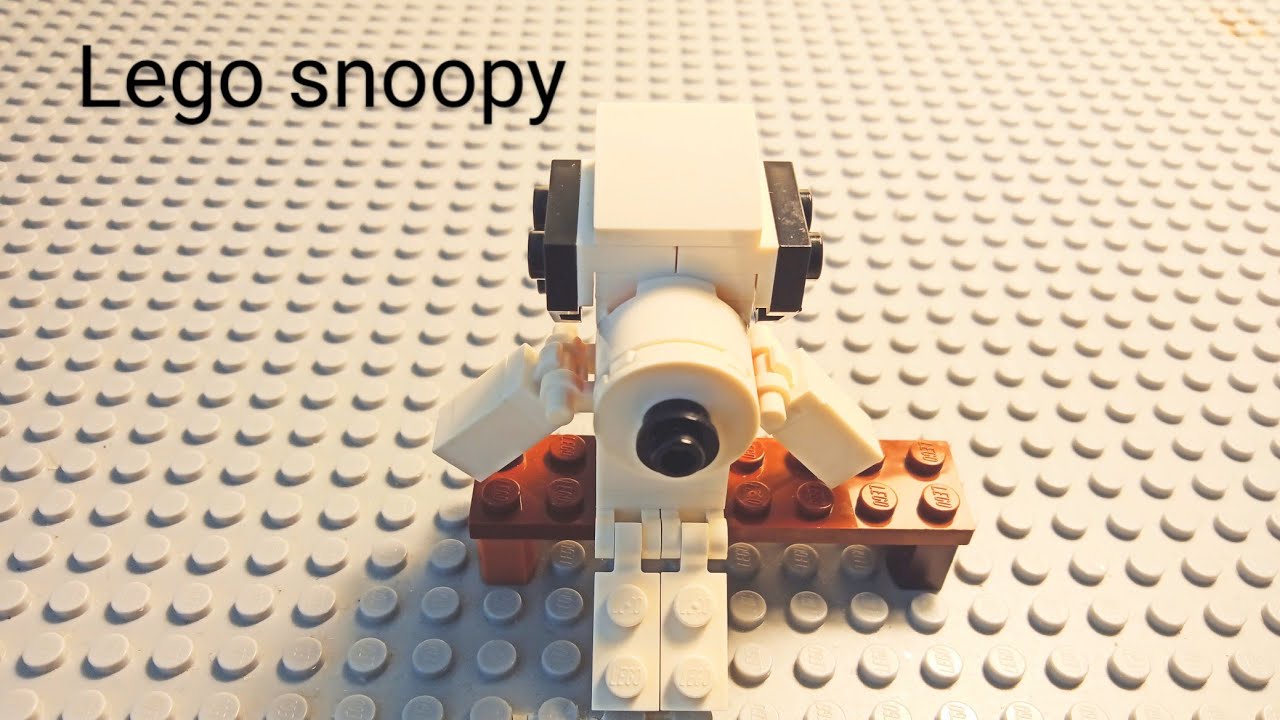 How to make a Lego snoopy - YouTube