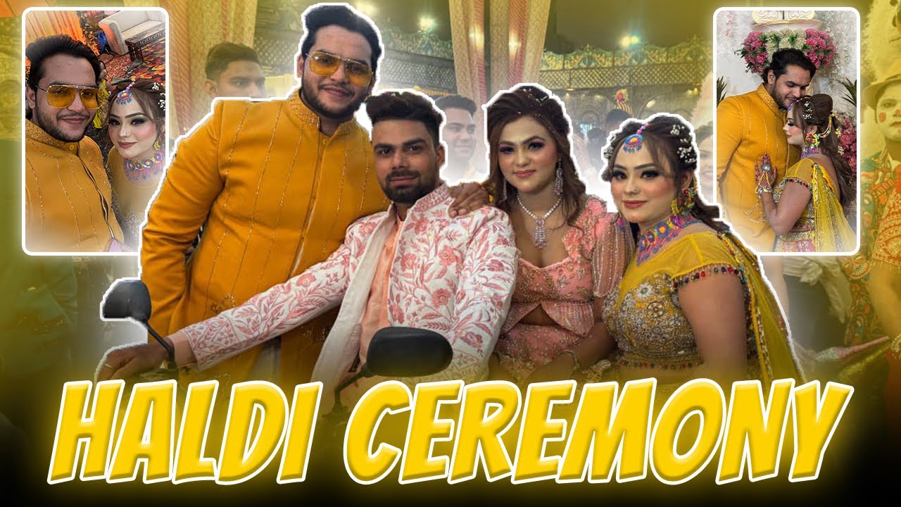 Haldi Ceremony dhamaka 🔥 | Karnaliya Vlogs | Indian Wedding 2025 | Haldi Function Masti 💛 - YouTube