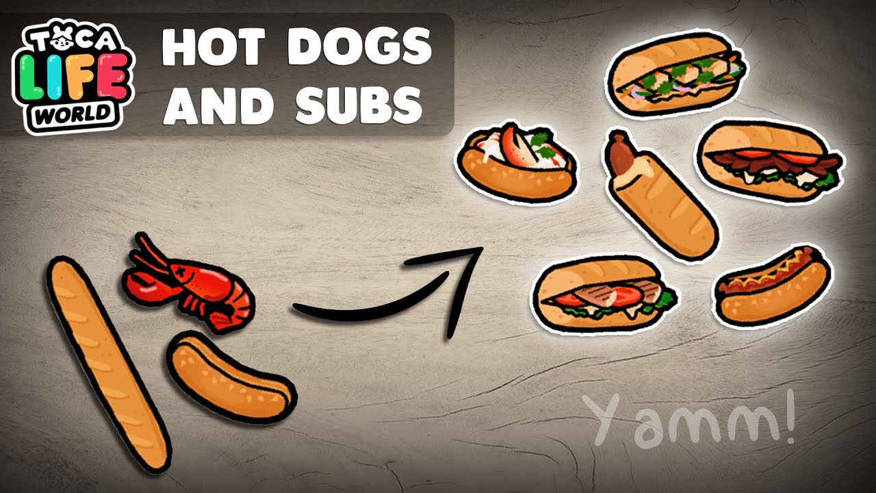 😋 HOT DOGS and SUBS recipes in TOCA BOCA - YouTube