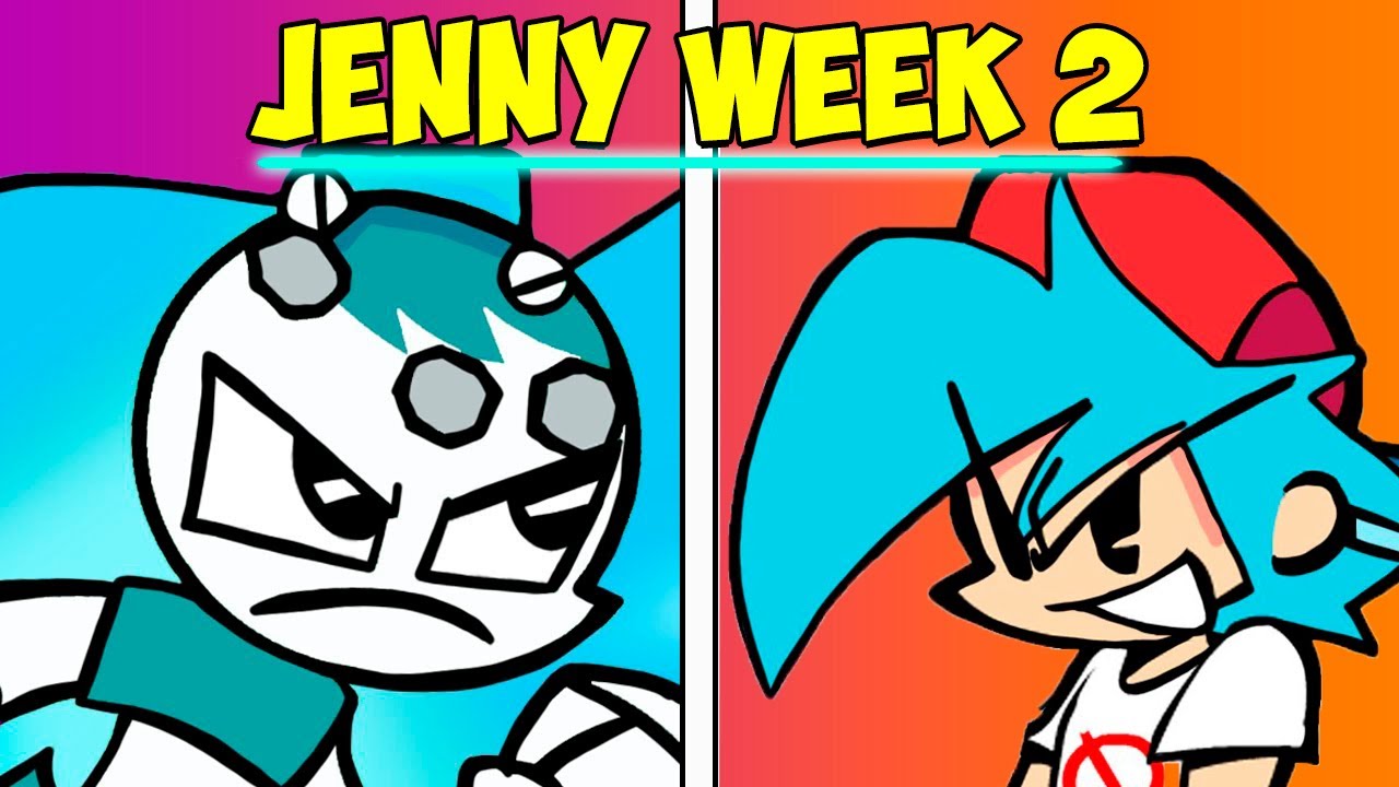 Friday Night Funkin VS Jenny FULL WEEK 1-2 + Cutscenes (FNF Mod) - YouTube