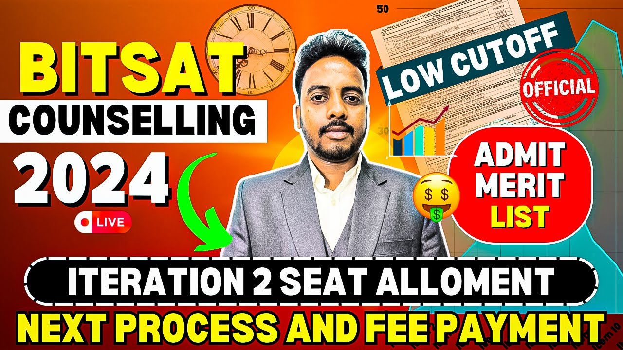 BITSAT Iteration 2 Seat Allotment Next Process 😍 | BITS Pilani Cutoff ...