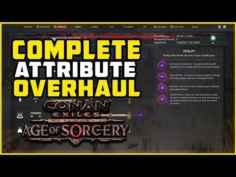 Attribute and Perk System Revamp Age of Sorcery | Conan Exiles 2022 ...