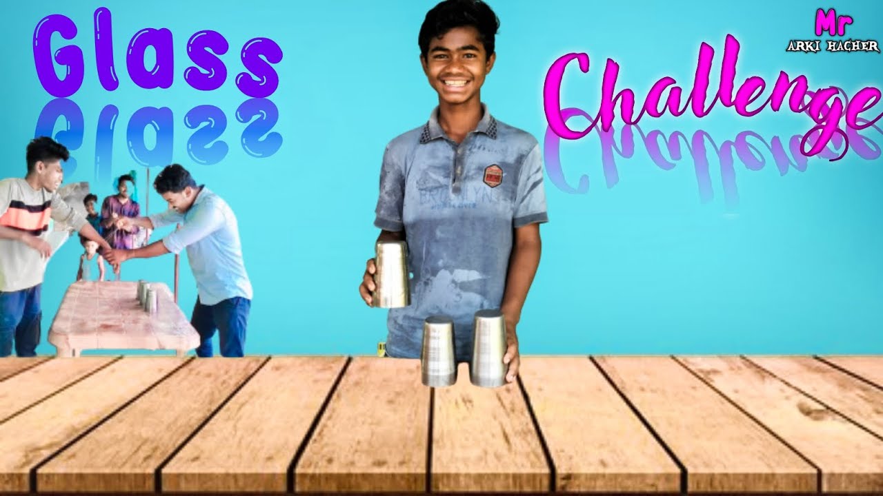 Glass challenge 🤣🤣2023 - YouTube