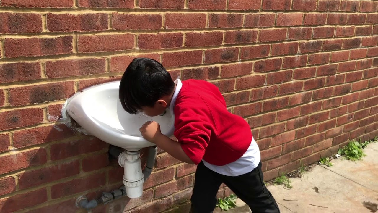 Funny Fail Water Drinking in Gifford Primary School - YouTube