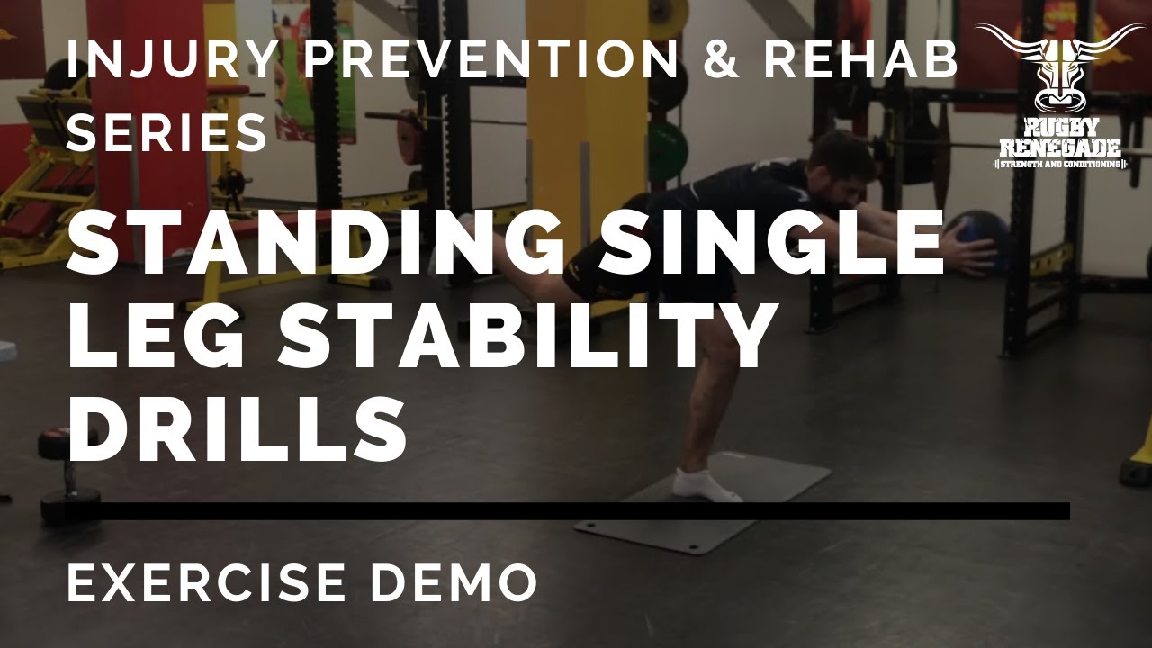 Standing Single Leg Stability Drills | Rugby Renegade - Exercise Demo ...
