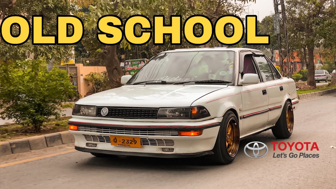 Toyota Corolla 1990 model old school completely modified 😍 - YouTube