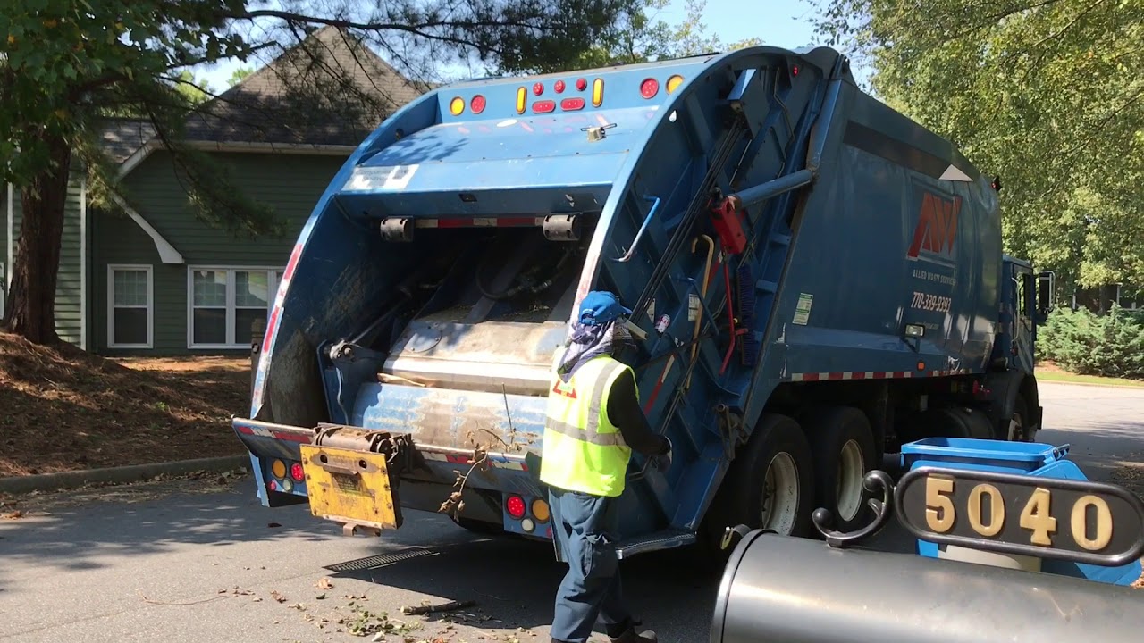 Allied Waste Services: Mack MR Rear Load Garbage truck - YouTube