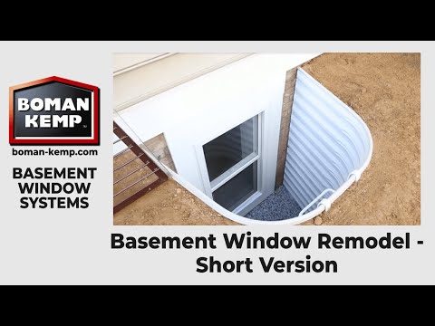 Basement Window Remodel (Short Version) - Boman Kemp Manufacturing, Inc ...