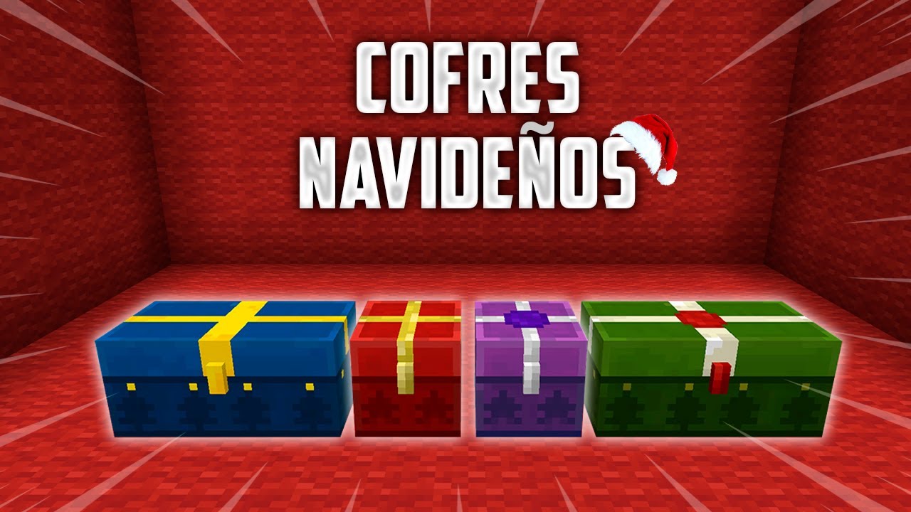 COFRES NAVIDEÑOS (Textura) para MInecraft PE | BEDROCK - YouTube