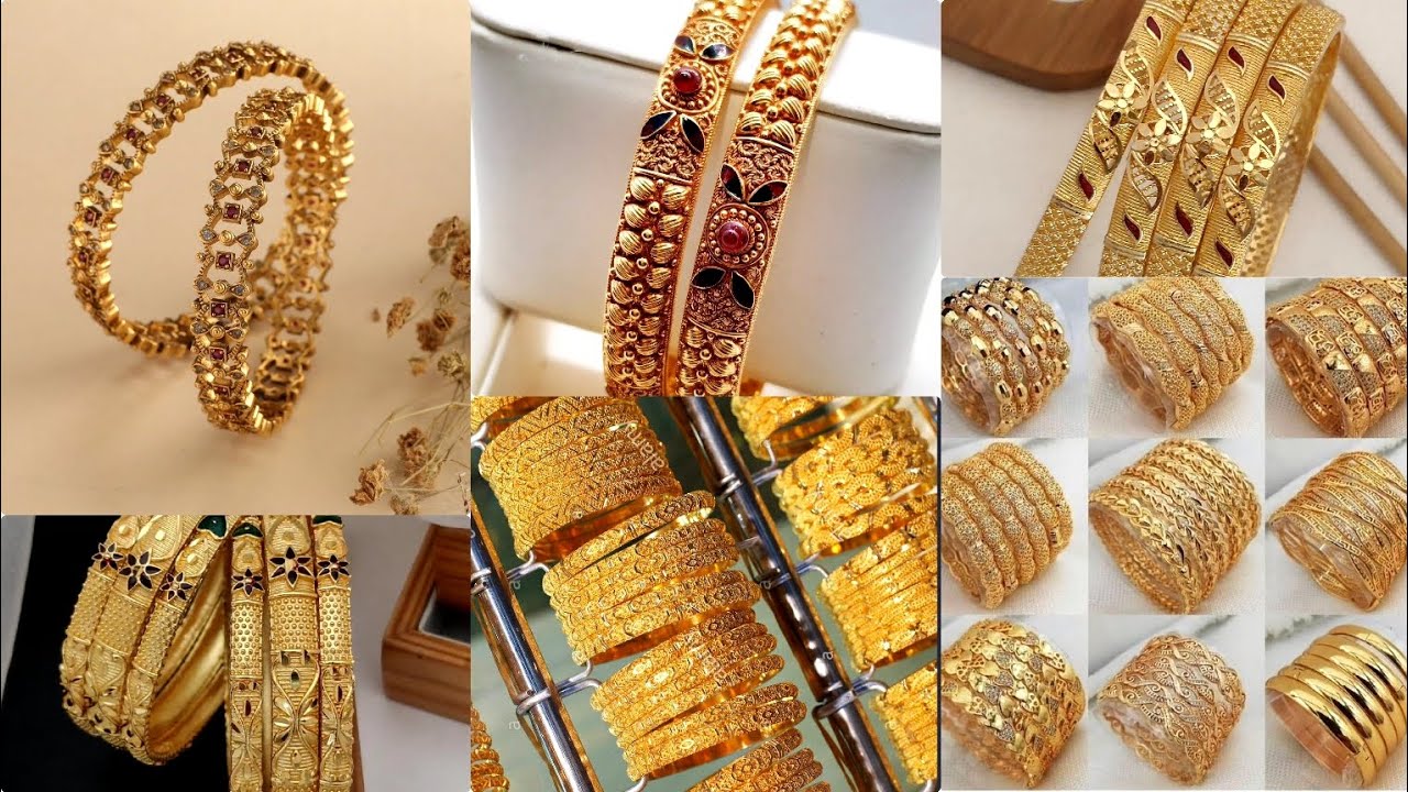 beautiful gold bangles new design for bridal letast design bangles gold ...