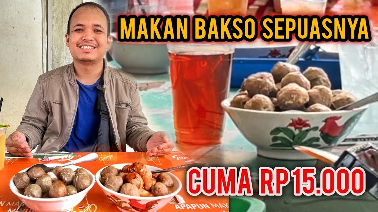 MAKAN BAKSO SEPUASNYA CUMA 15 RIBU BAKSO JENDES VIRAL TAMBUN BEKASI 🔥 ...