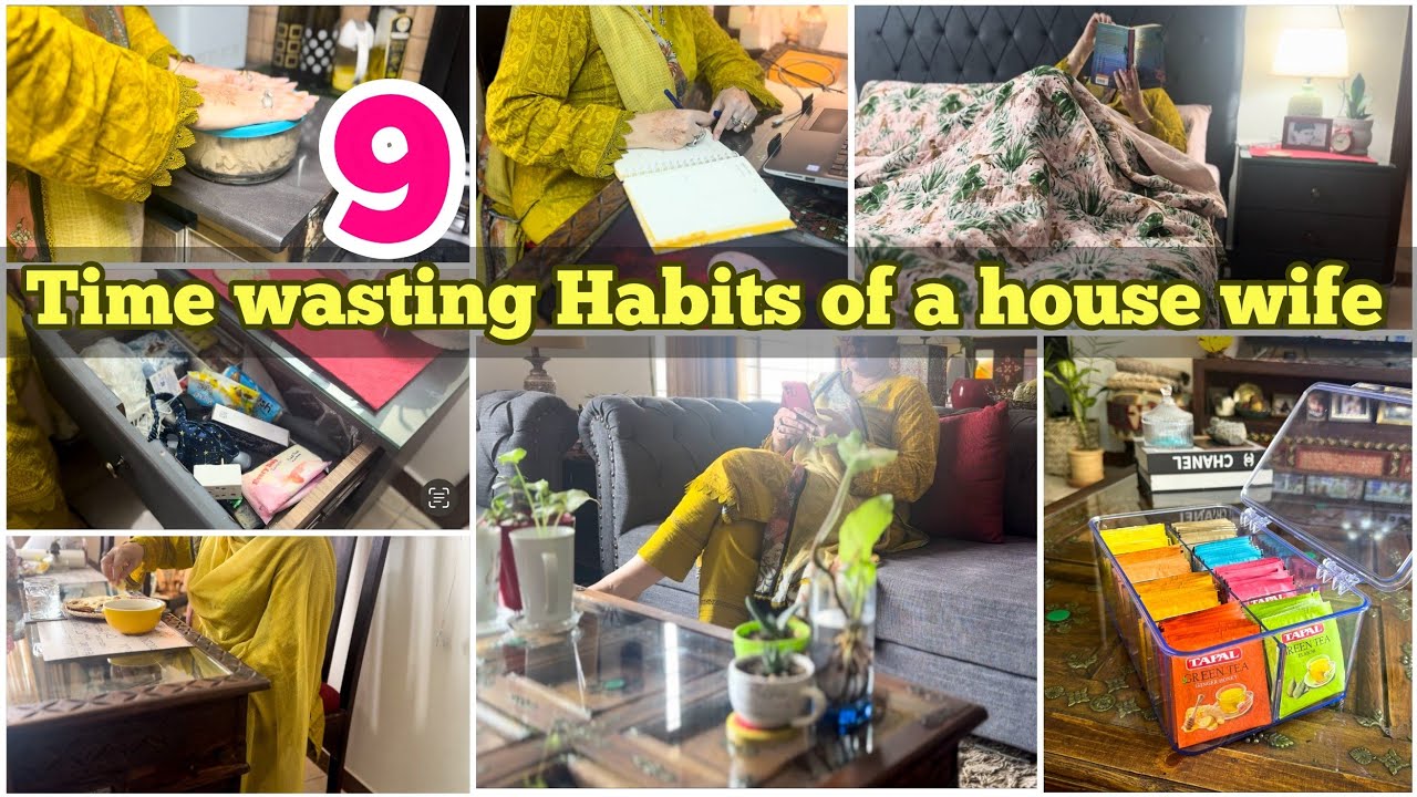 9 TIME WASTING HABITS HOLDING YOU BACK AS A HOUSEWIFE || HOW TO BE A ...
