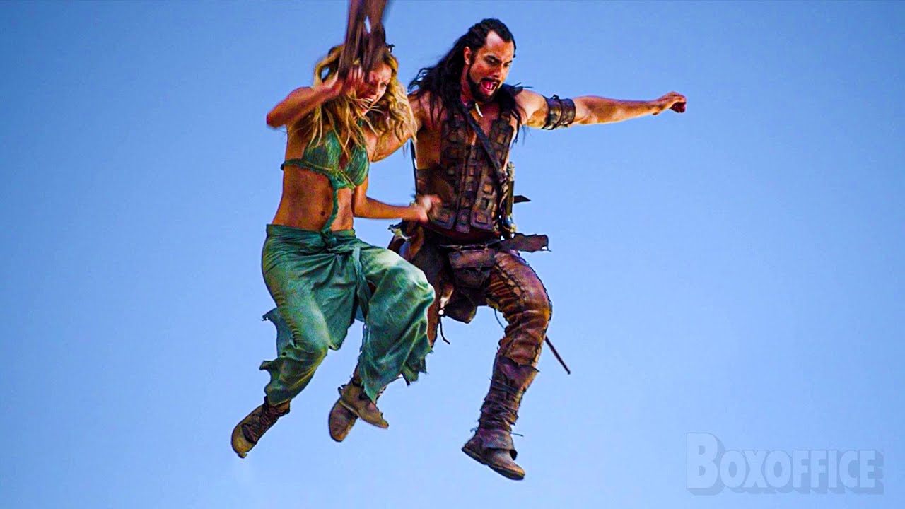 Самое длинное падение в кино | Царь скорпионов 4 | отрывок - YouTube