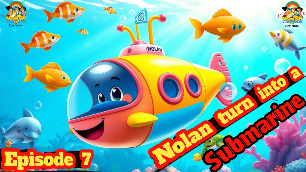 Oh No Nolan Turns into a Submarine 🛥️ || Learning Cartoon || Cartoon ...
