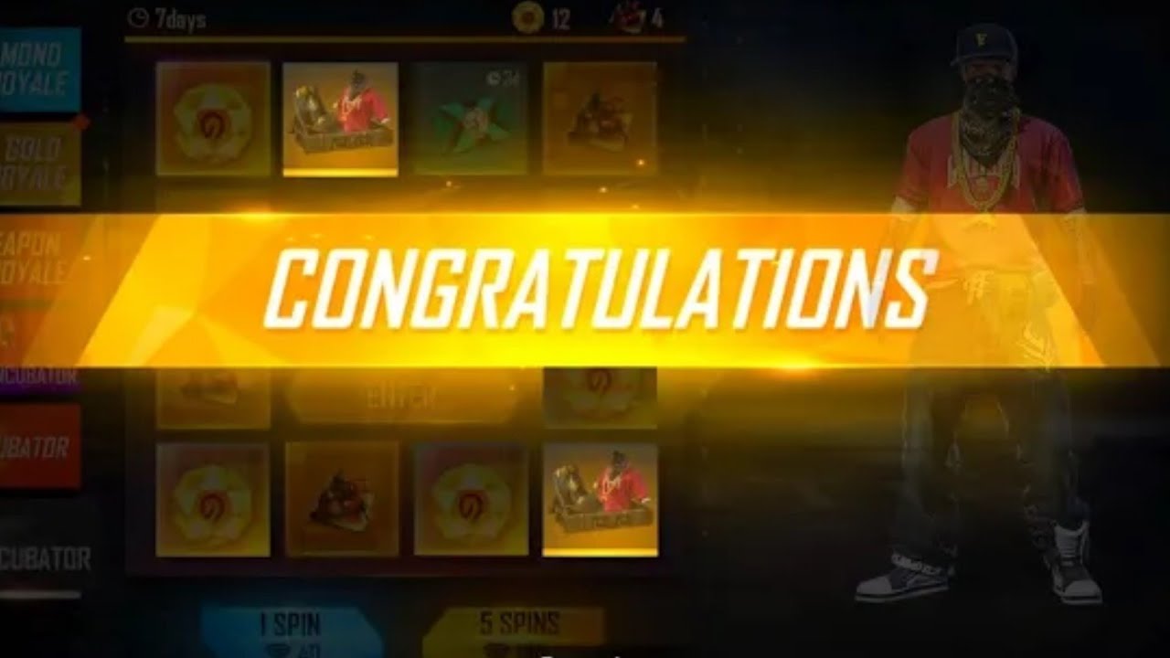 FF congratulations Rare items free fire 🥳 #FFshort - YouTube