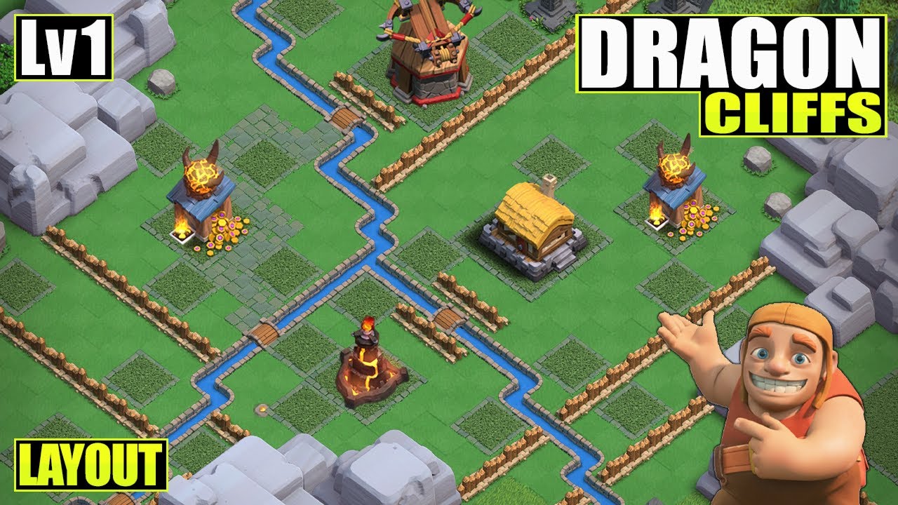 NEW BEST Base Layout for Dragon Cliffs lv.1 with Demostration! + Copy Link (UPDATED) - YouTube