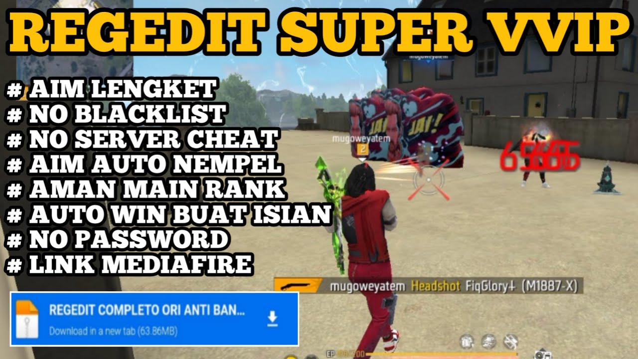 AIM SUPER LOCK KEPALA‼️CONFIG PELICIN LAYAR REGEDIT || CONFIG AUTO ...