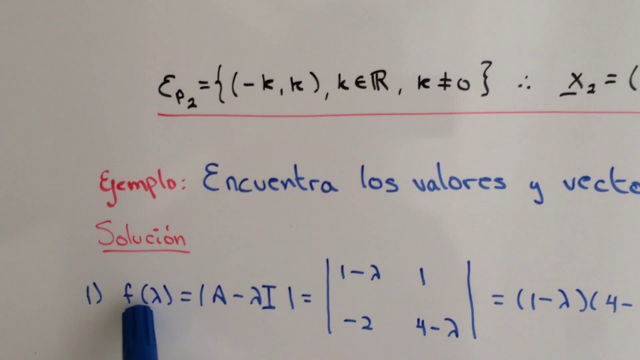 37. AL Ejemplo de vector propio - YouTube