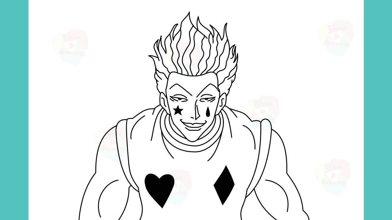 How To Draw Hisoka Morow From Hunter X Hunter Step By Step Drawing ...